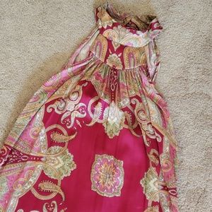South Moon Under | Dresses | Silk Sleeveless High Neck Dress | Poshmark